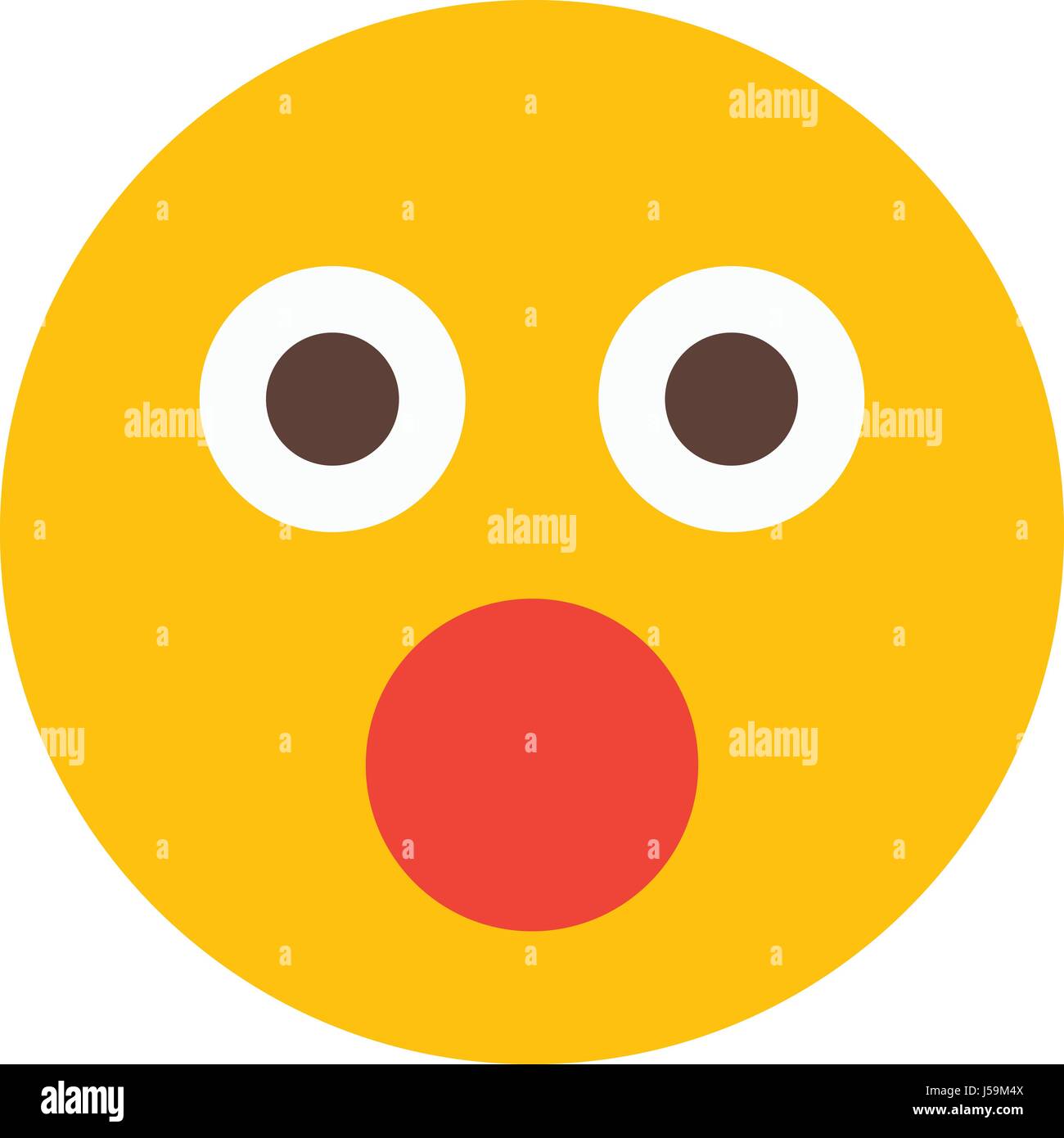 Gasping emoticon hi-res stock photography and images - Alamy