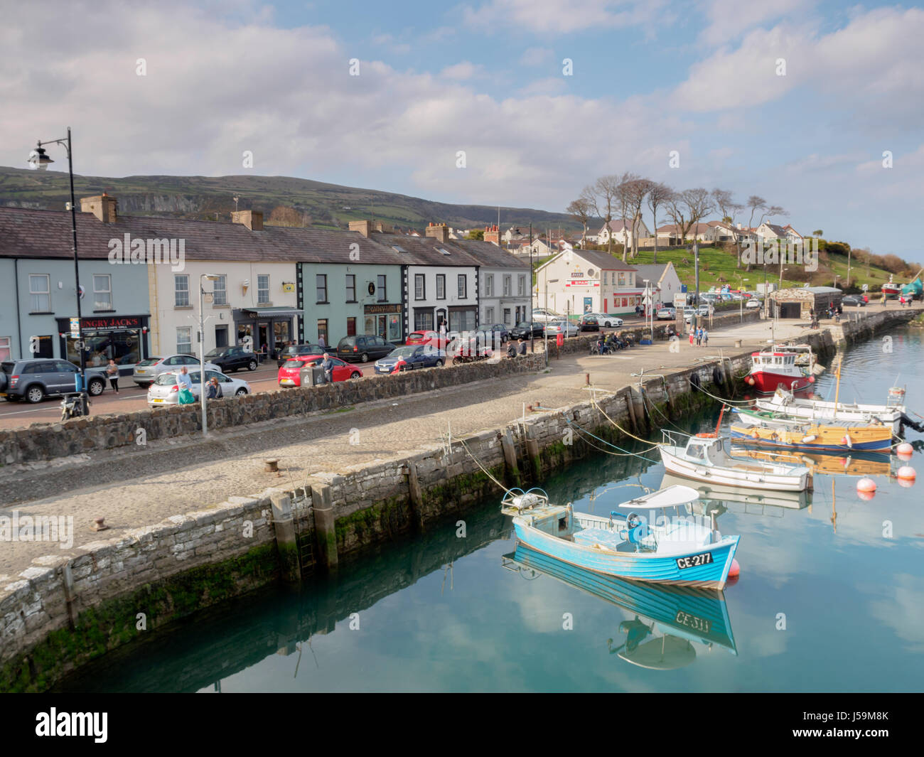 Carnlough harbour hi-res stock photography and images - Alamy