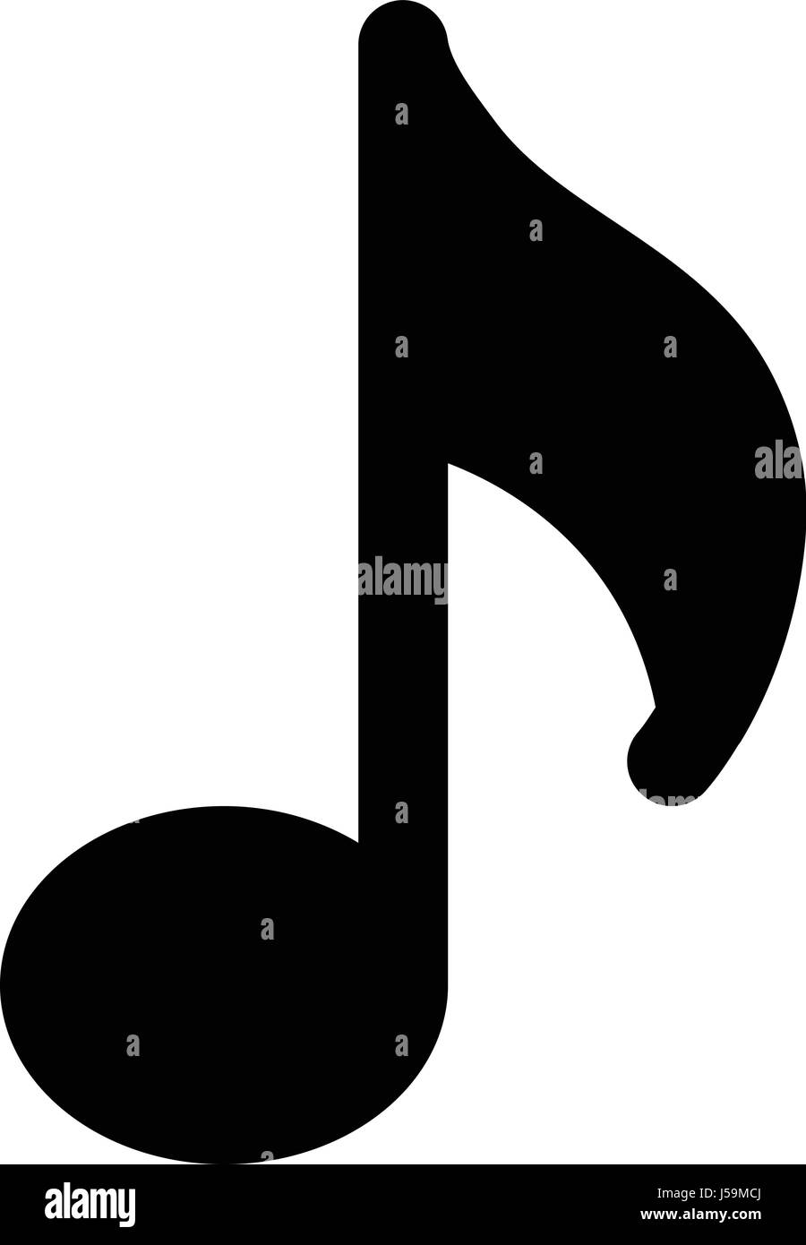 eighth music note Stock Vector Image & Art - Alamy