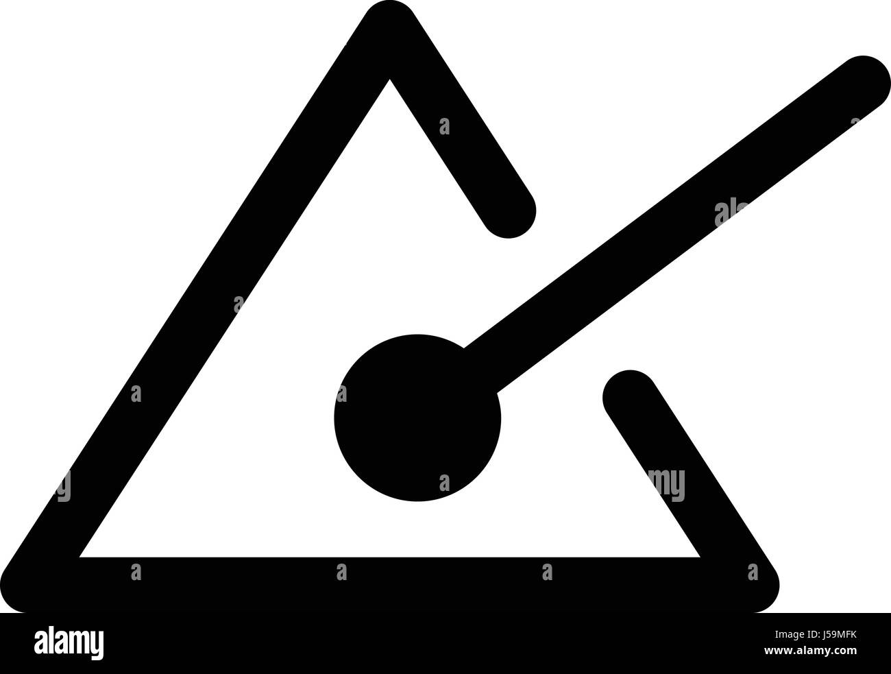 triangle music instrument Stock Vector Image & Art - Alamy