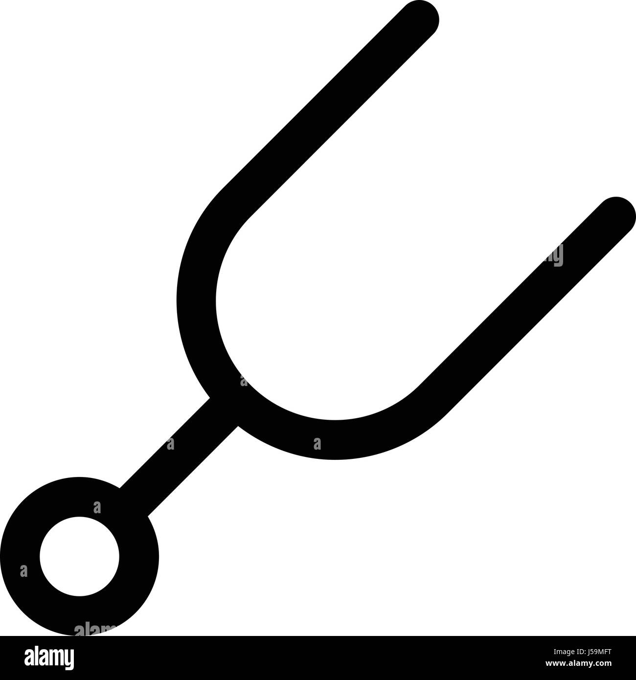 Tuning fork Black and White Stock Photos & Images - Alamy