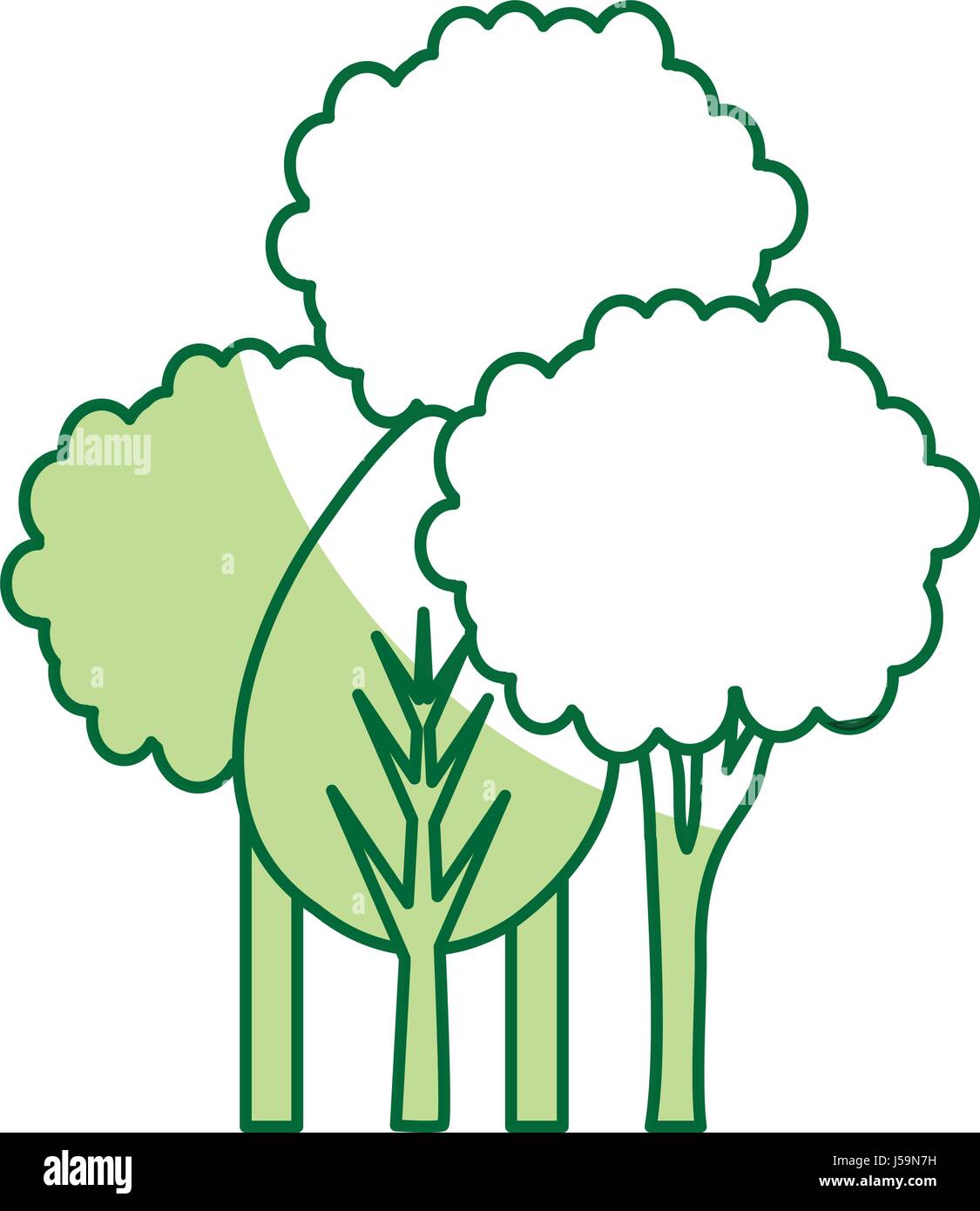 trees plants isolated icon Stock Vector Image & Art - Alamy