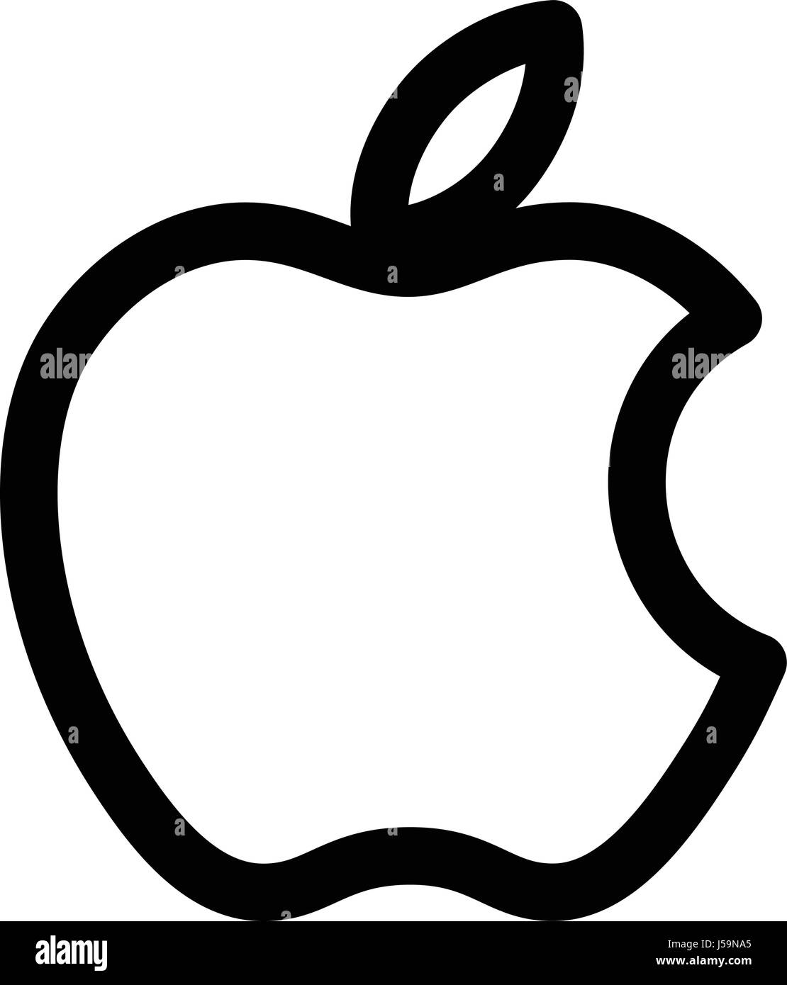 Apple macintosh logo Stock Vector Images - Alamy