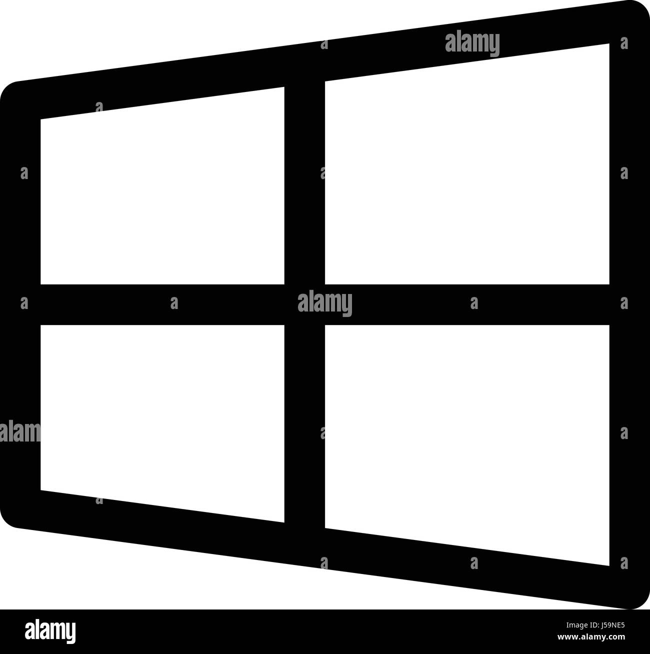 Microsoft windows logo Black and White Stock Photos & Images - Alamy