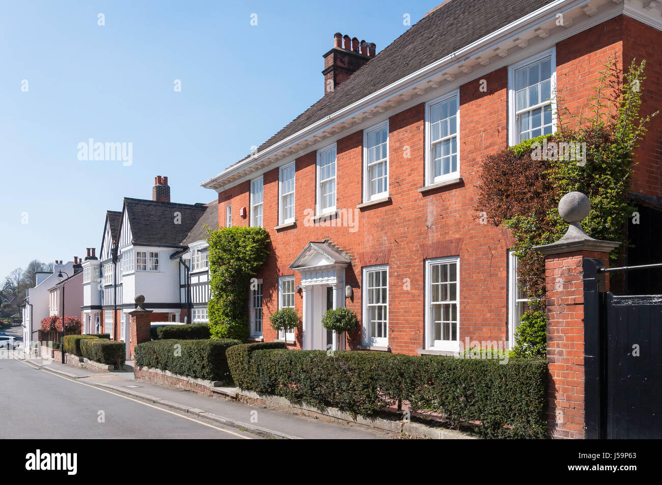 Period houses, Church Street, Ewell, Surrey, England, United Kingdom ...