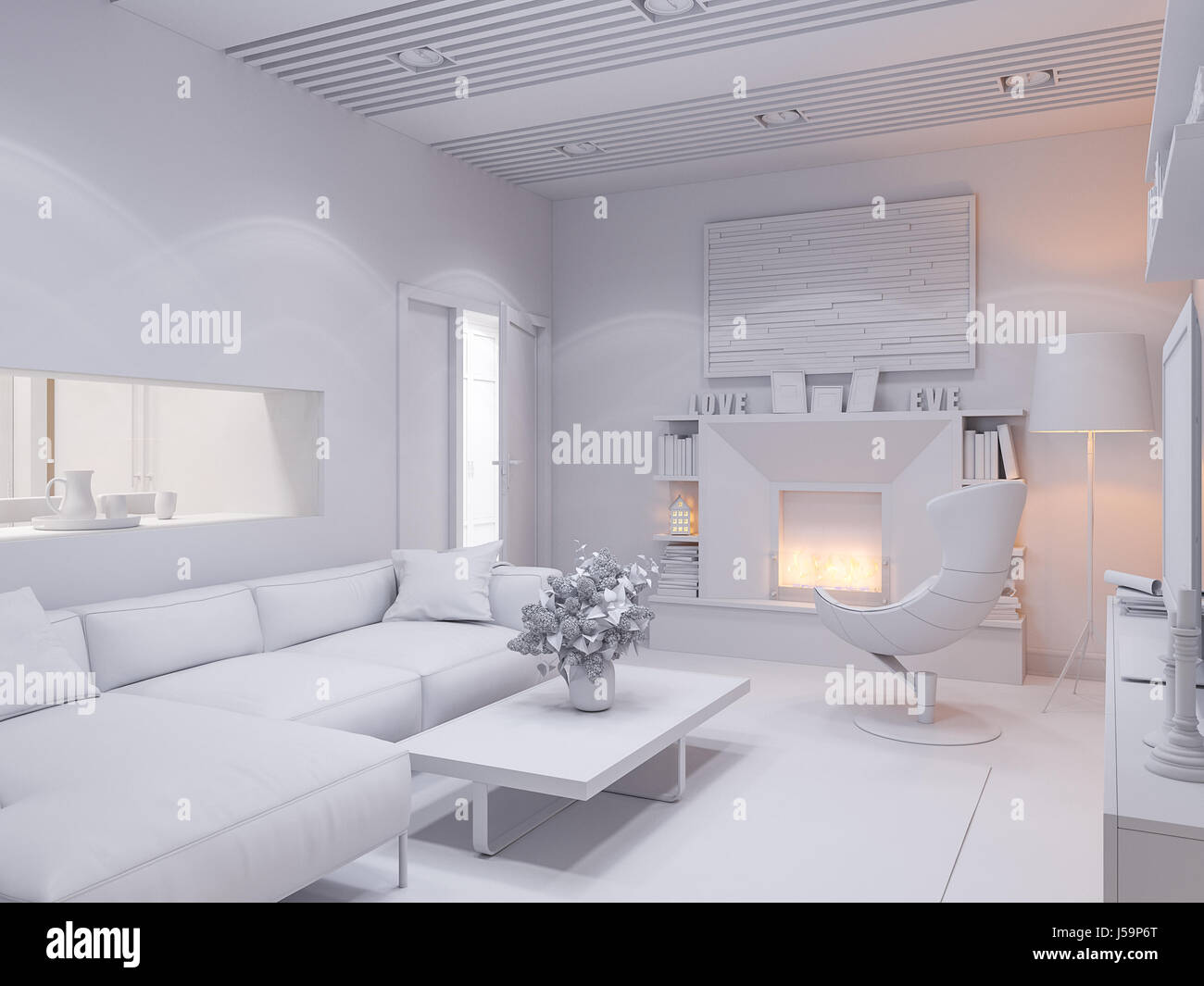 Angular interior decoration hi-res stock photography and images - Alamy