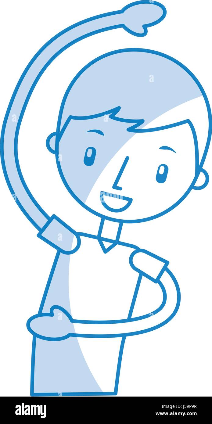cartoon boy stretching up Stock Vector Image & Art - Alamy