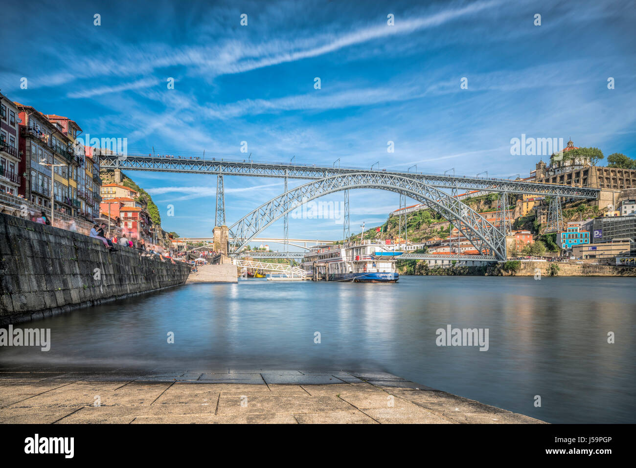 Dom Luis I Bridge, Porto, Portugal Stock Photo - Alamy