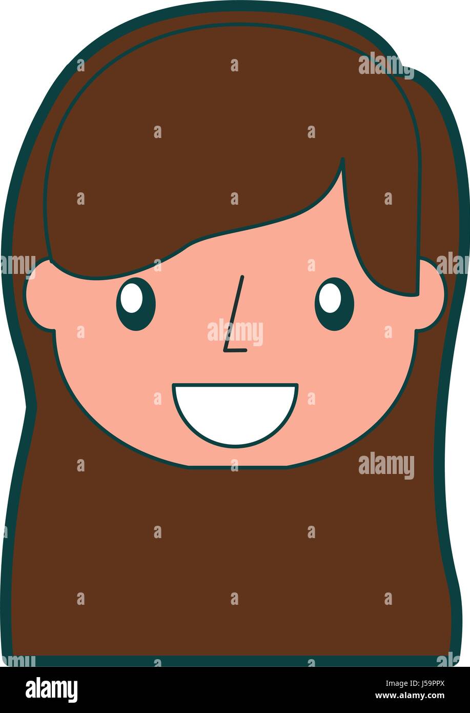 beautiful icon girl Stock Vector Image & Art - Alamy