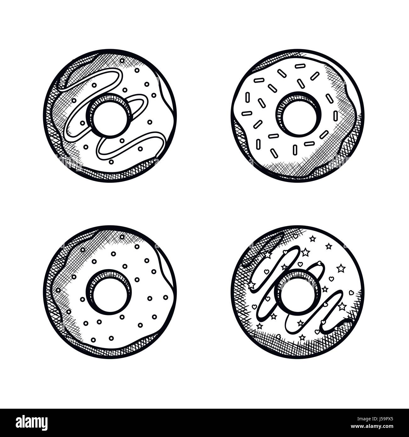 Hand drawn bakery goods design Stock Vector Image & Art - Alamy
