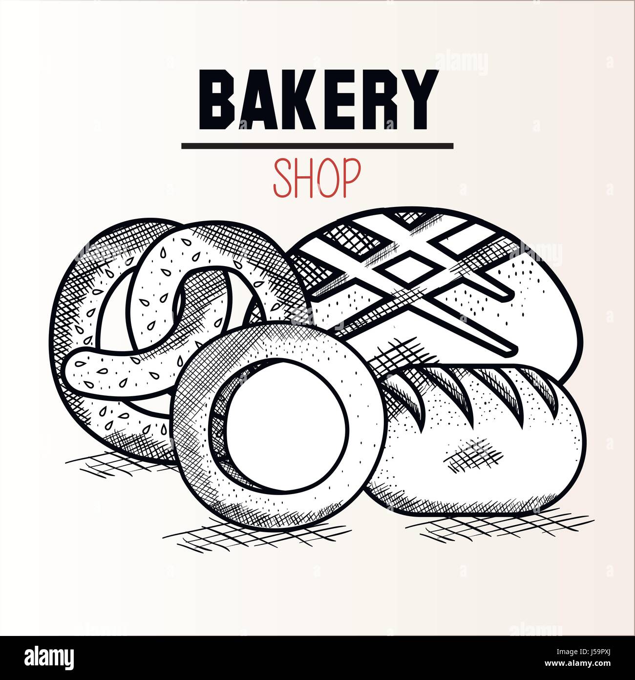 Hand drawn bakery goods design Stock Vector Image & Art - Alamy