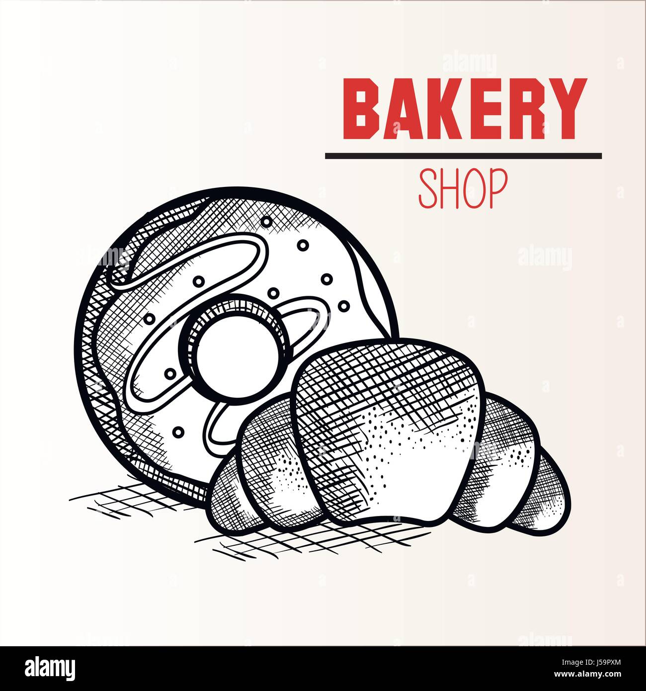 Hand drawn bakery goods design Stock Vector Image & Art - Alamy