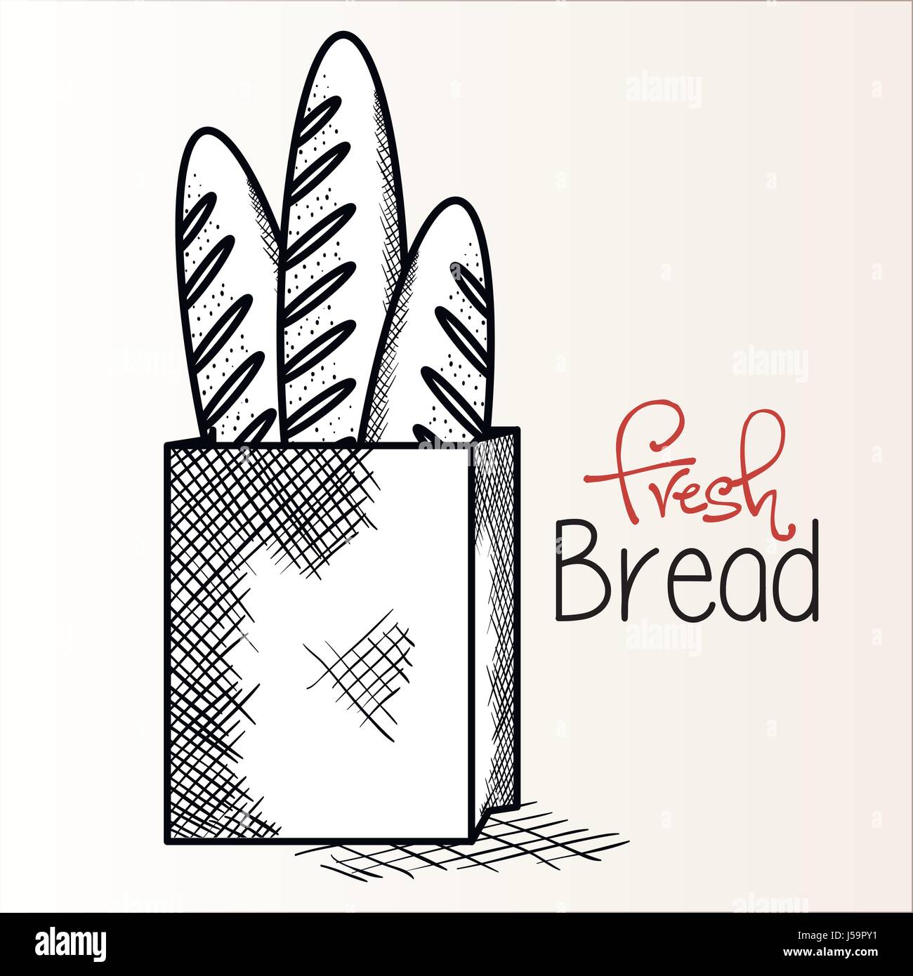 Hand drawn bakery goods design Stock Vector Image & Art - Alamy