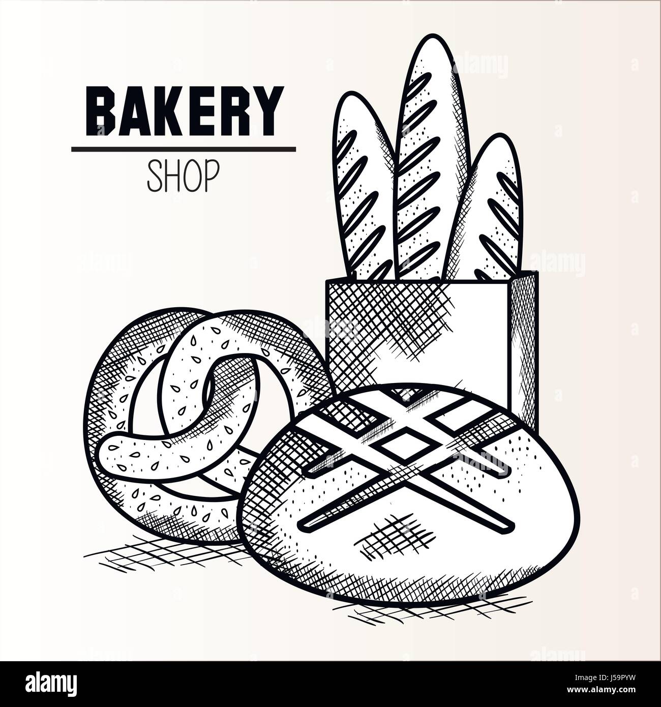 Hand drawn bakery goods design Stock Vector Image & Art - Alamy