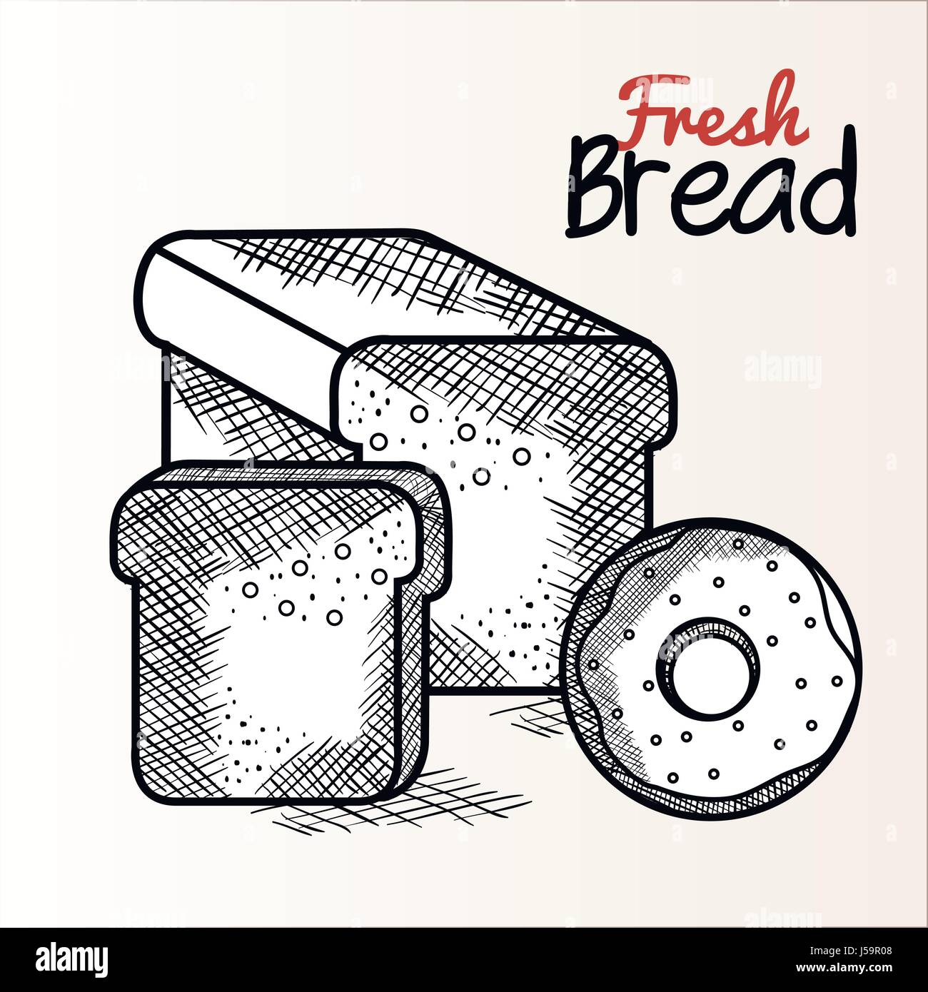 Hand drawn bakery goods design Stock Vector Image & Art - Alamy