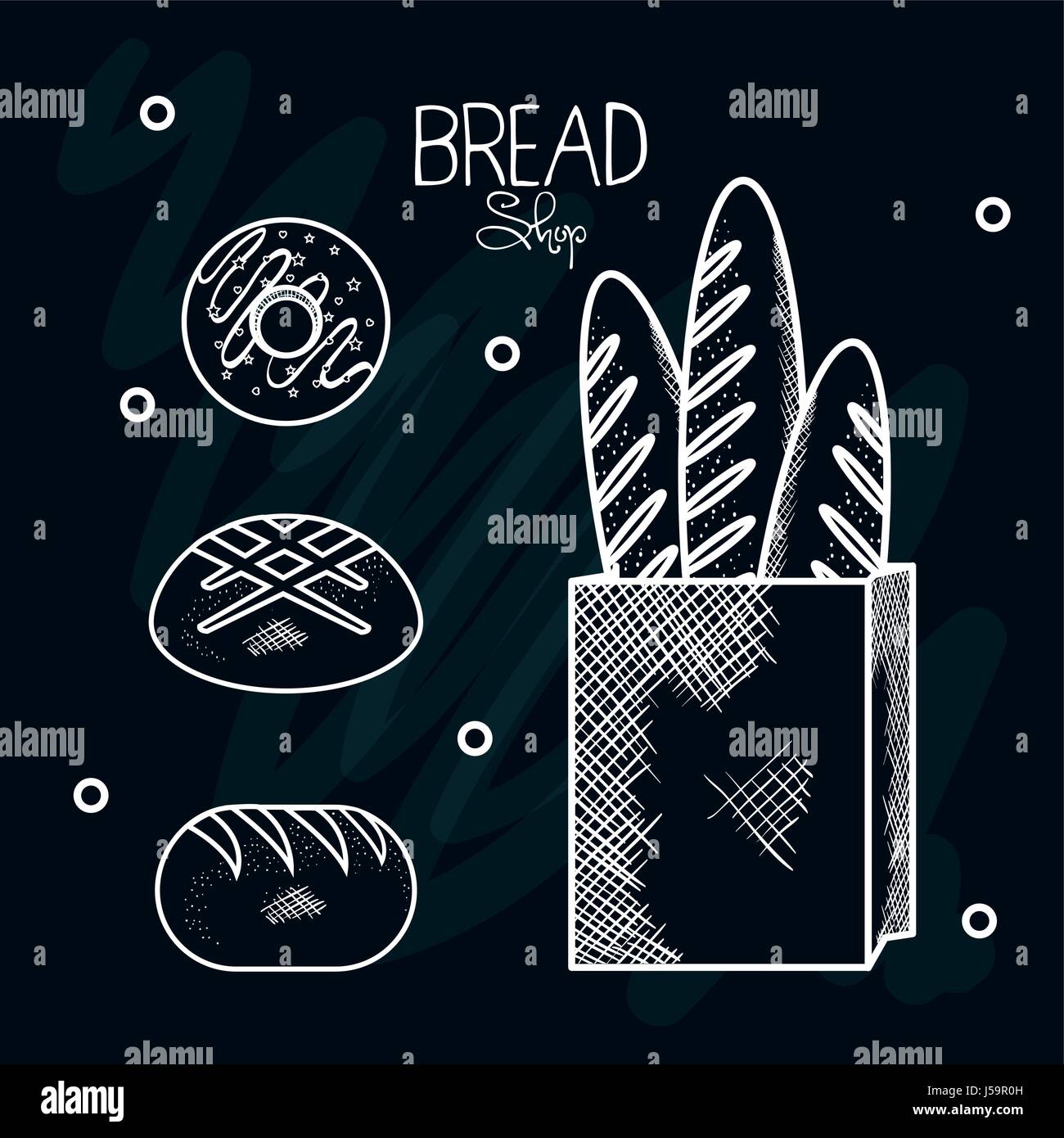 Hand drawn bakery goods design Stock Vector Image & Art - Alamy