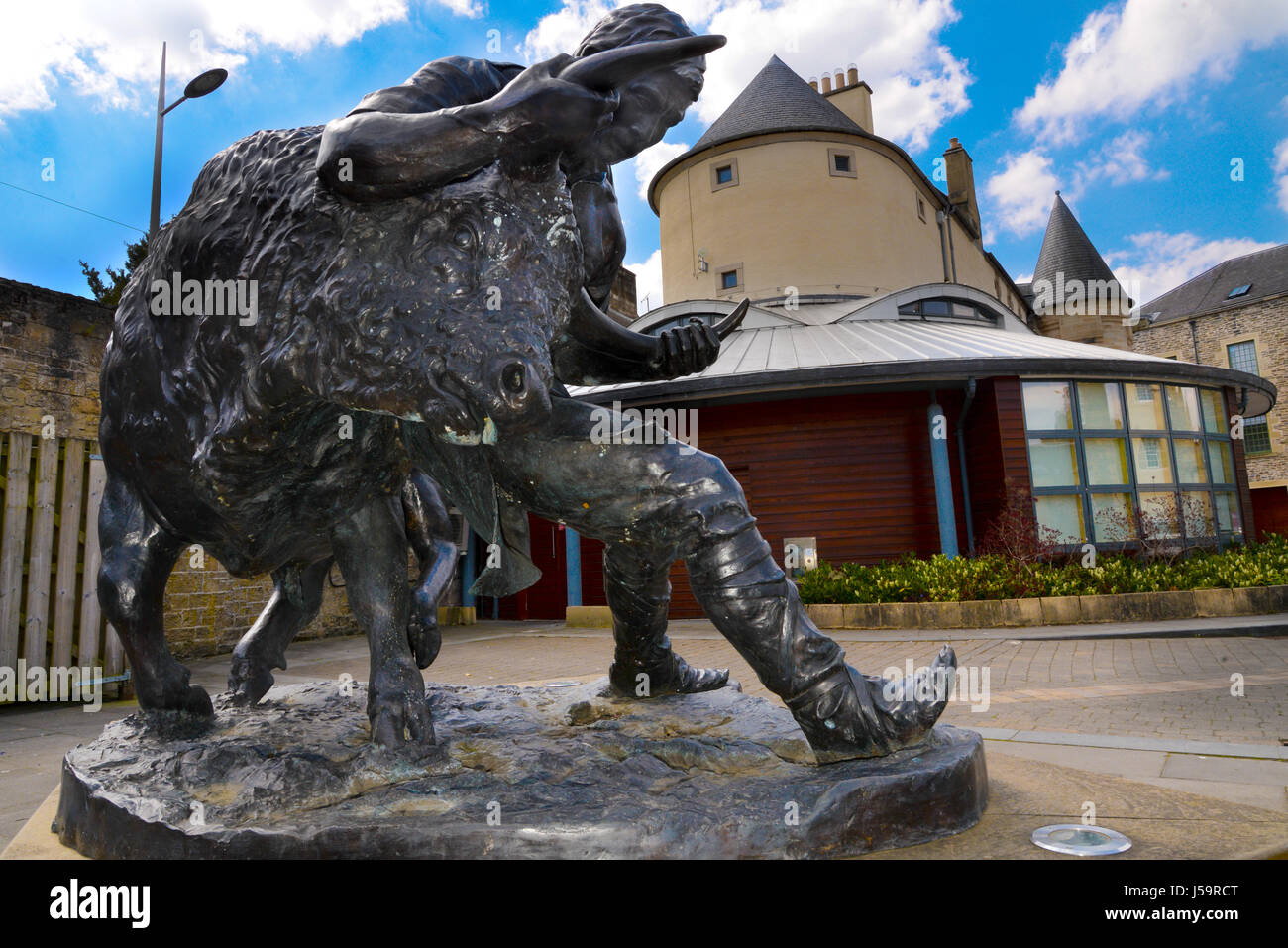 The Turnbull statue in Hawick Stock Photo - Alamy