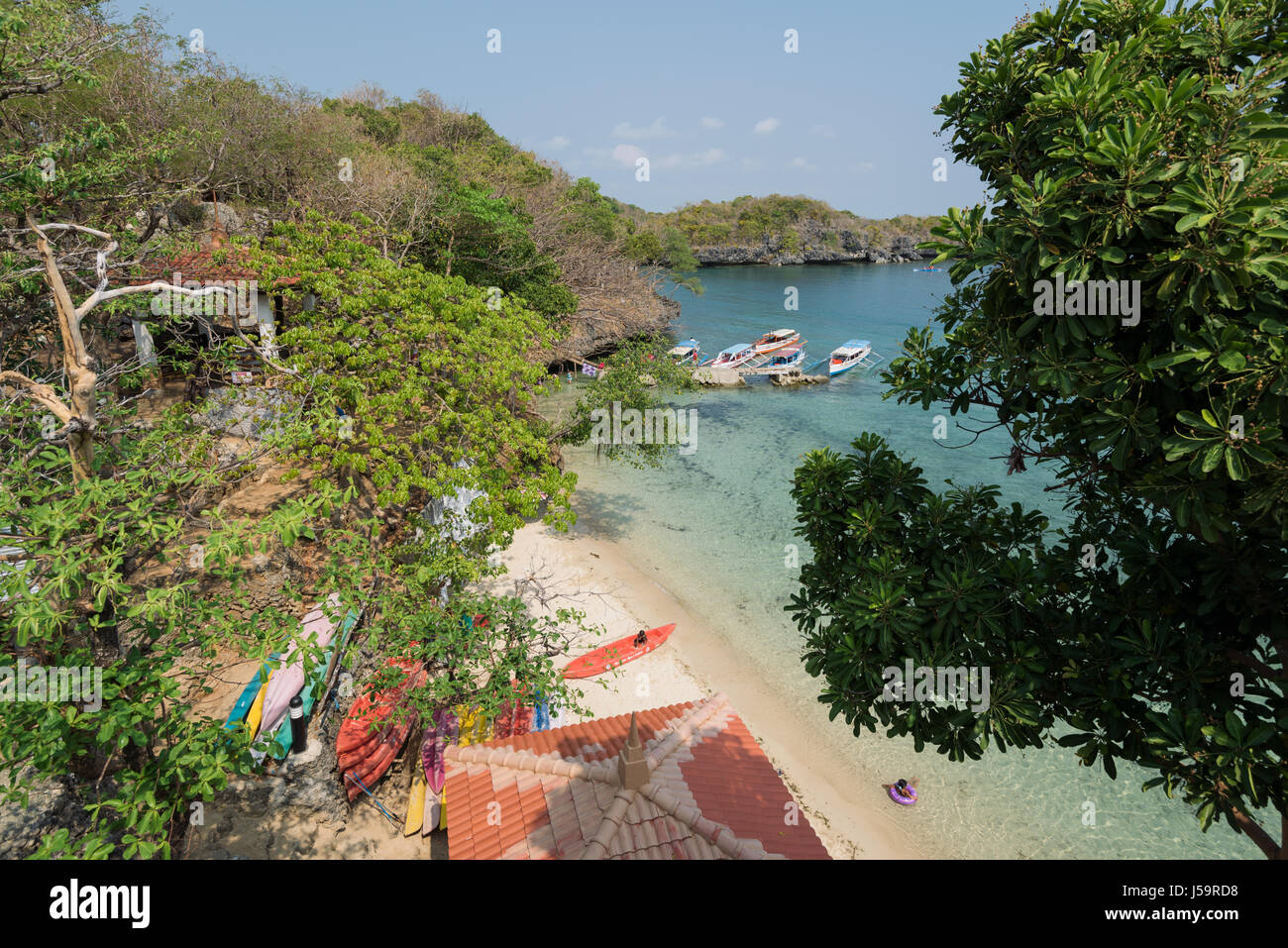 Quezon Island, Philippines - April 12, 2017: elevated view of the ...