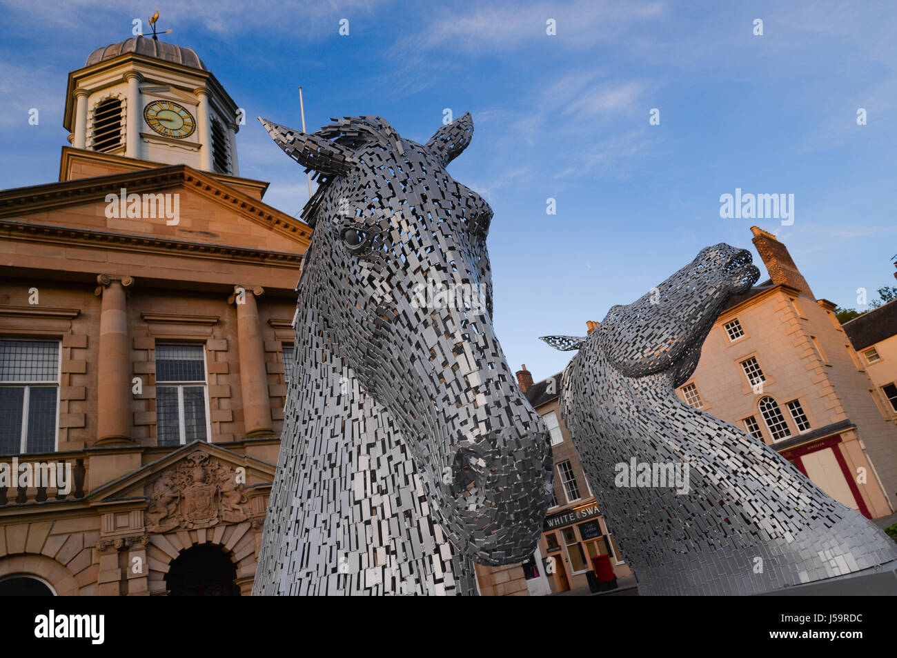 The one-tenth scale Kelpie Maquettes touring sculptures on display in ...