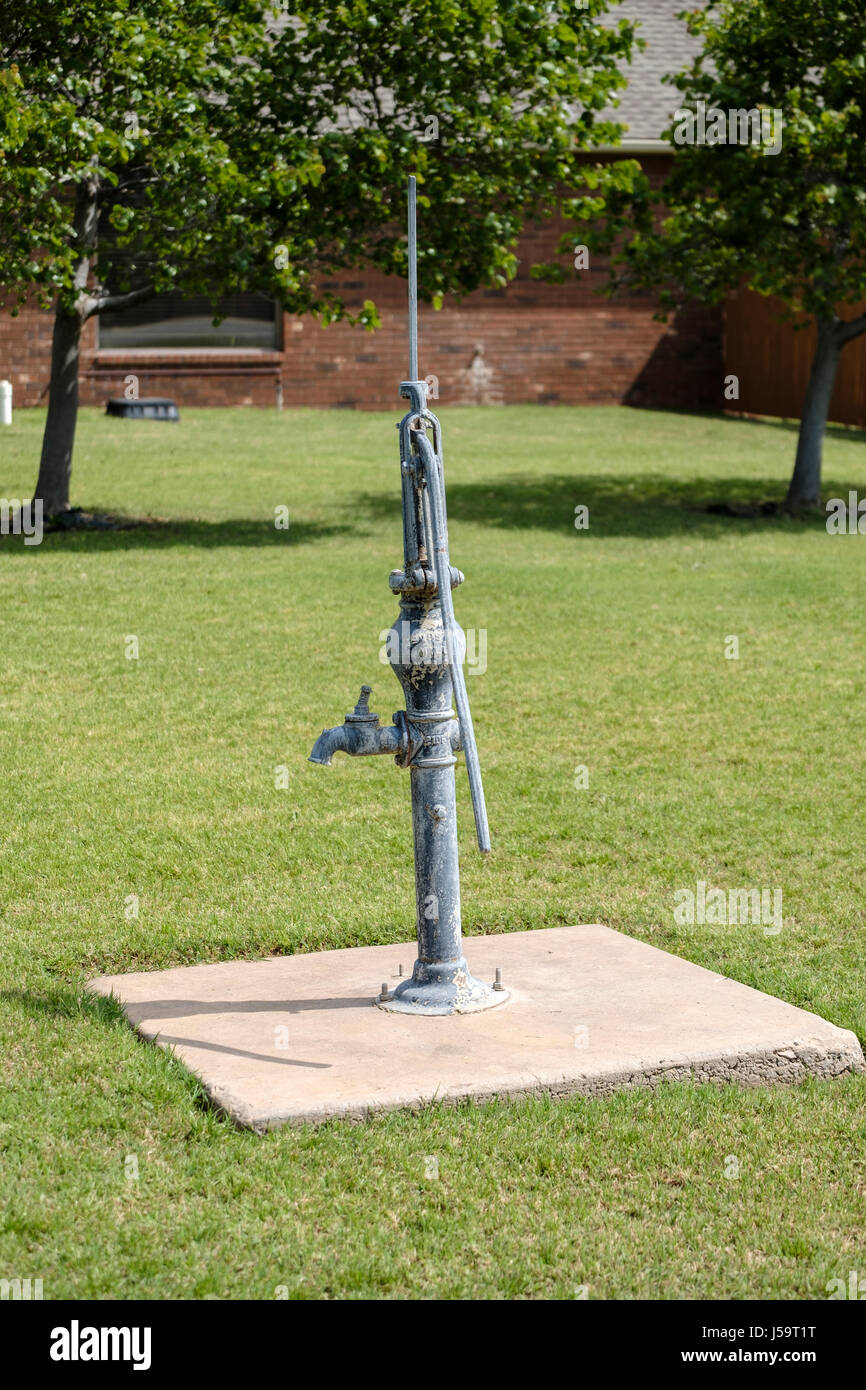 An old Dempster Mill hand water pump manufactured bu Dempster Mill ...