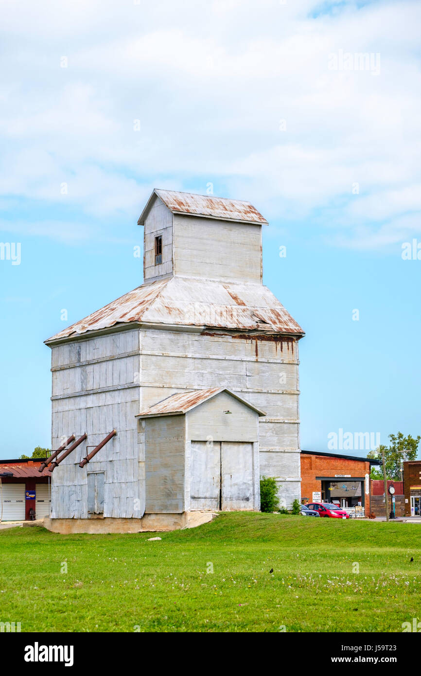 The historic Simpson grain elevator, a part of the Simpson Grain ...