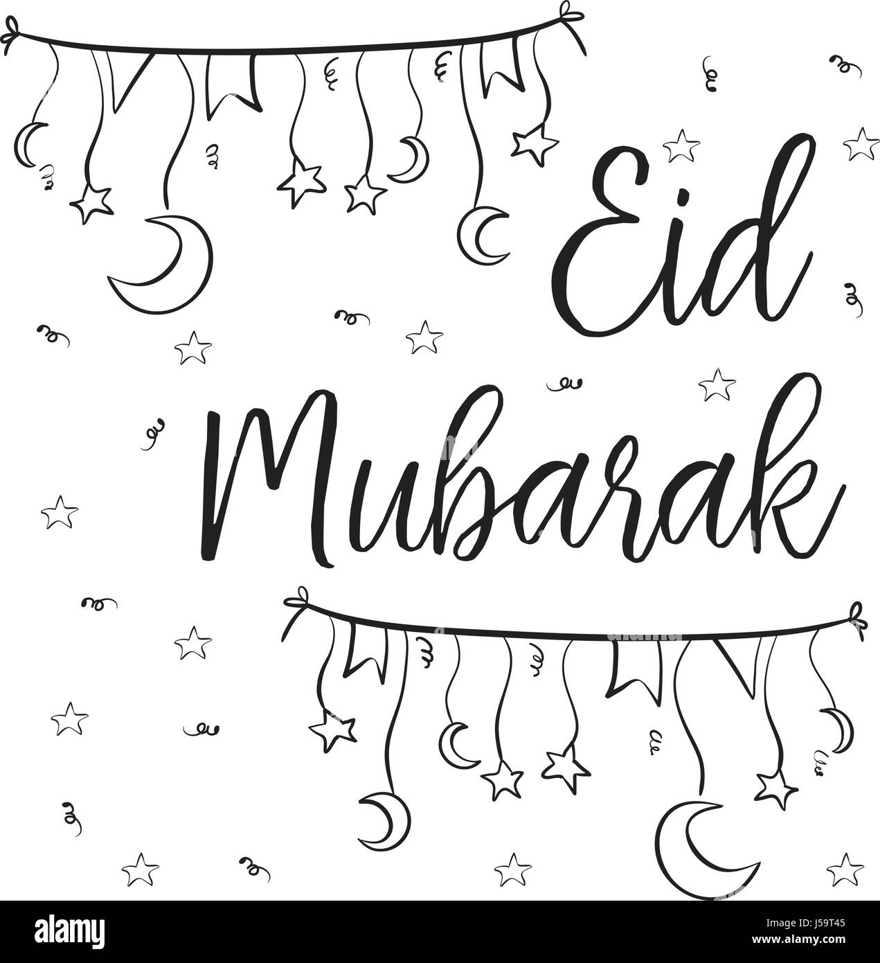 Eid Mubarak greeting card style Stock Vector Image & Art - Alamy