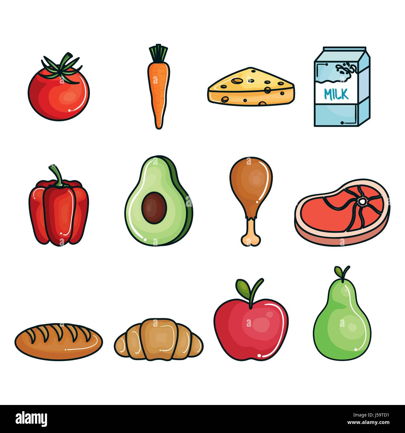 Healthy eating design Stock Vector Image & Art - Alamy