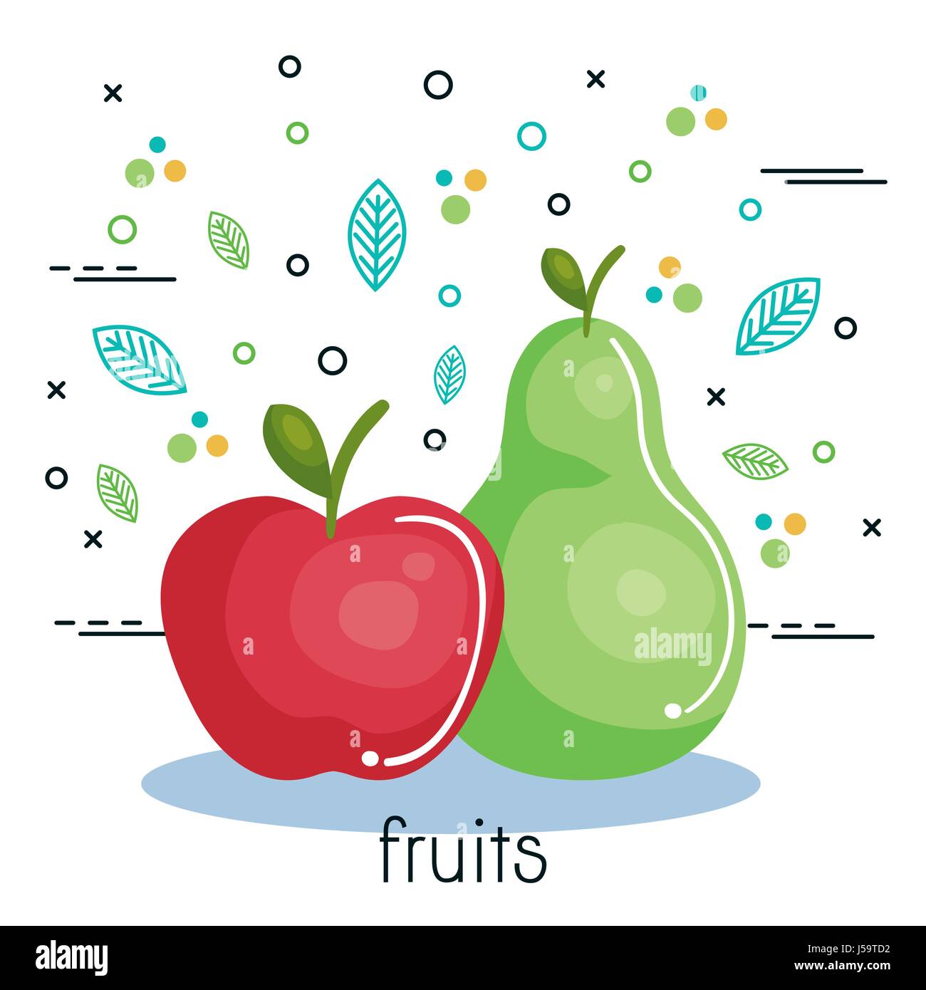 Fruits and vegetables design Stock Vector Image & Art - Alamy