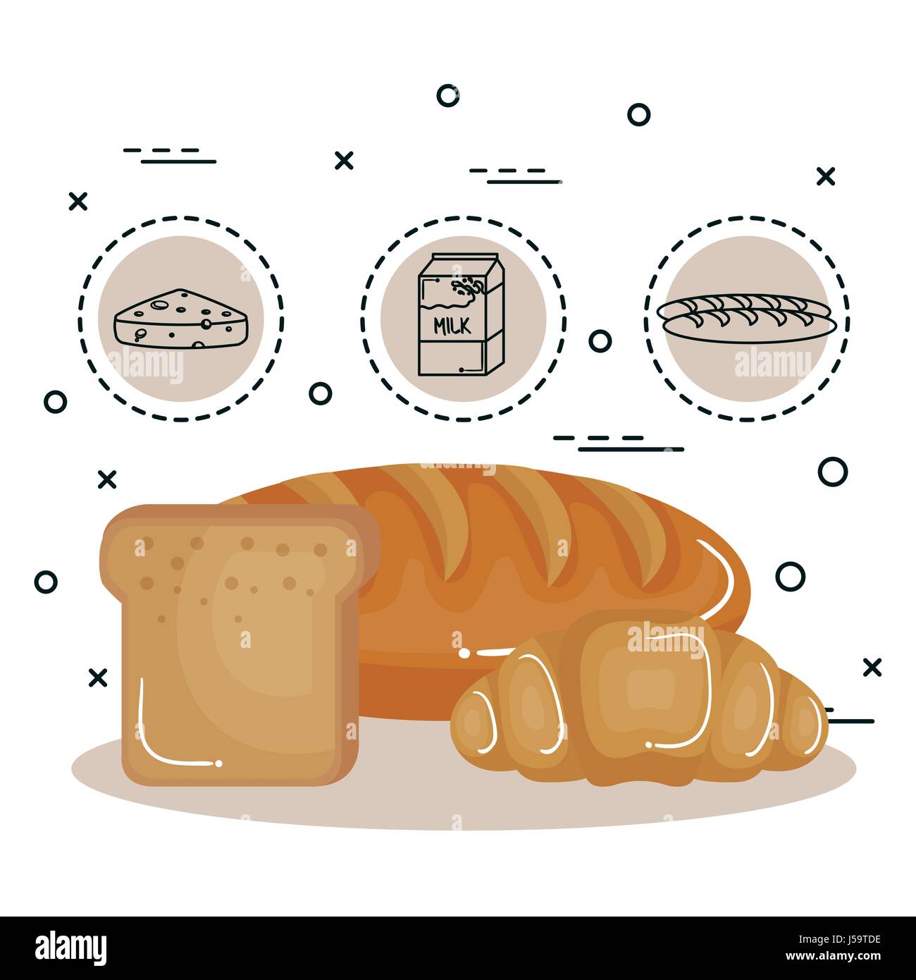 Food with carbs design Stock Vector Image & Art - Alamy