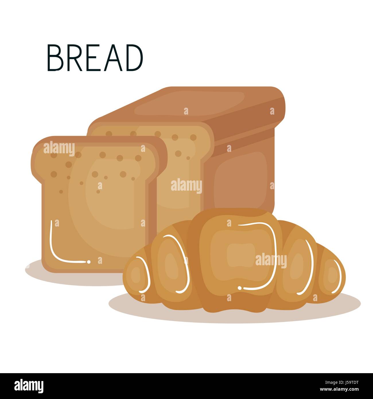 Carbs bread Stock Vector Images - Alamy
