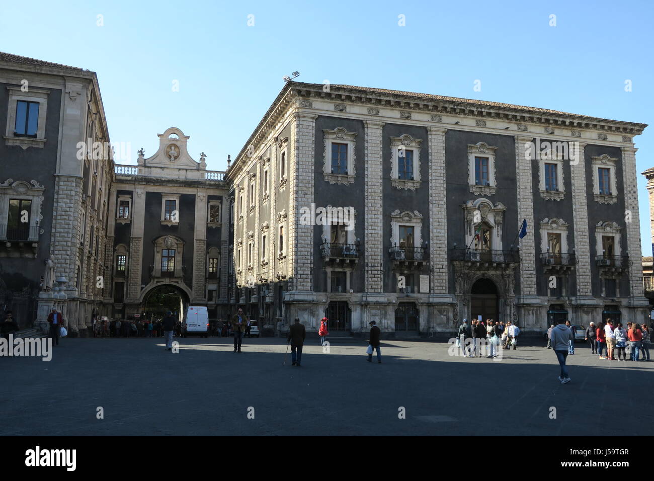 Catania is the capital of the Metropolitan City of Catania Stock Photo ...