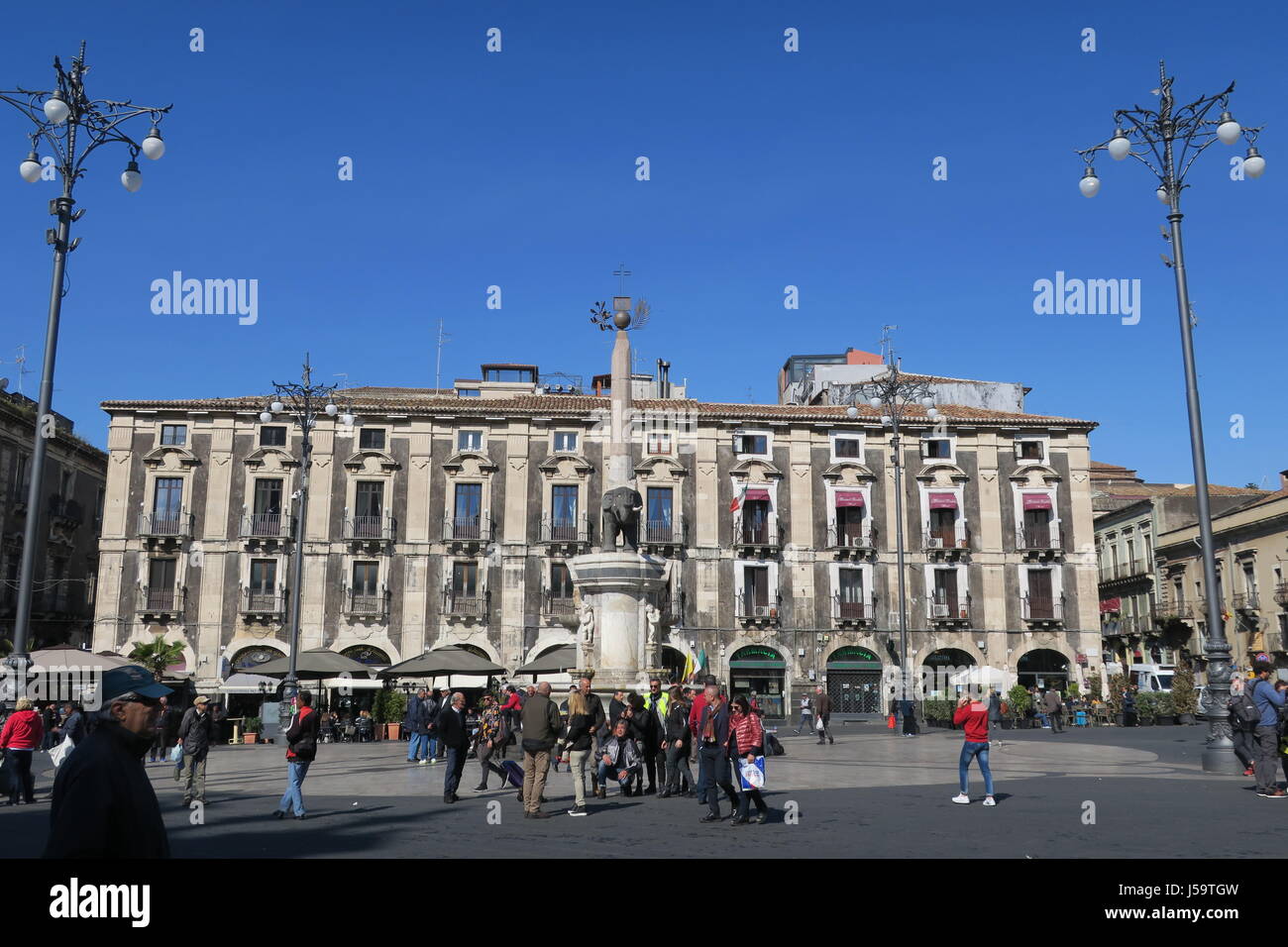 Catania is the capital of the Metropolitan City of Catania Stock Photo ...