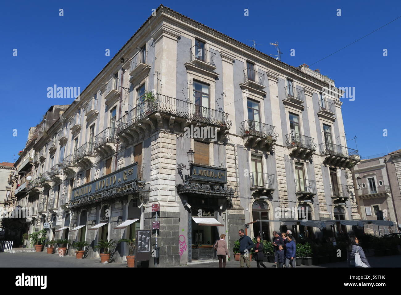 Catania is the capital of the Metropolitan City of Catania Stock Photo ...