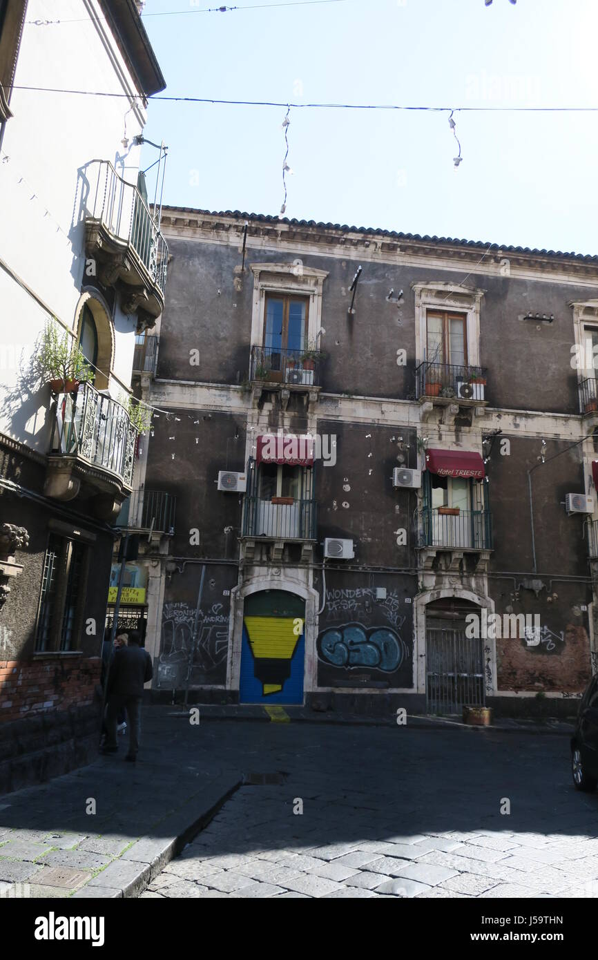 Catania is the capital of the Metropolitan City of Catania Stock Photo ...