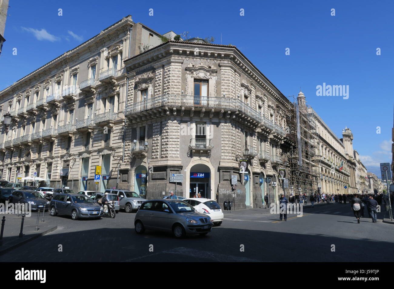 Catania is the capital of the Metropolitan City of Catania Stock Photo ...