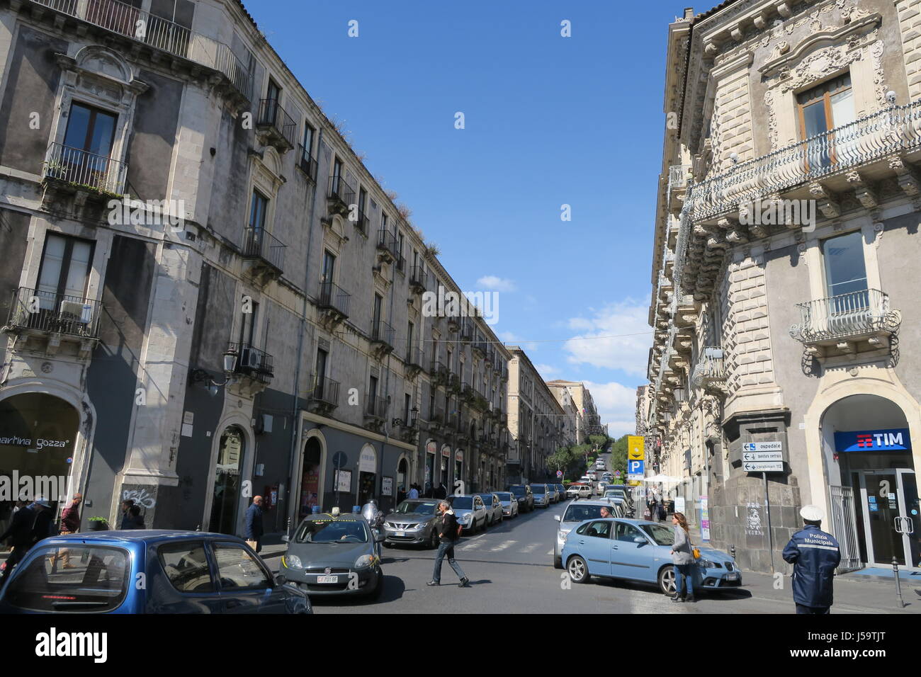 Catania is the capital of the Metropolitan City of Catania Stock Photo ...