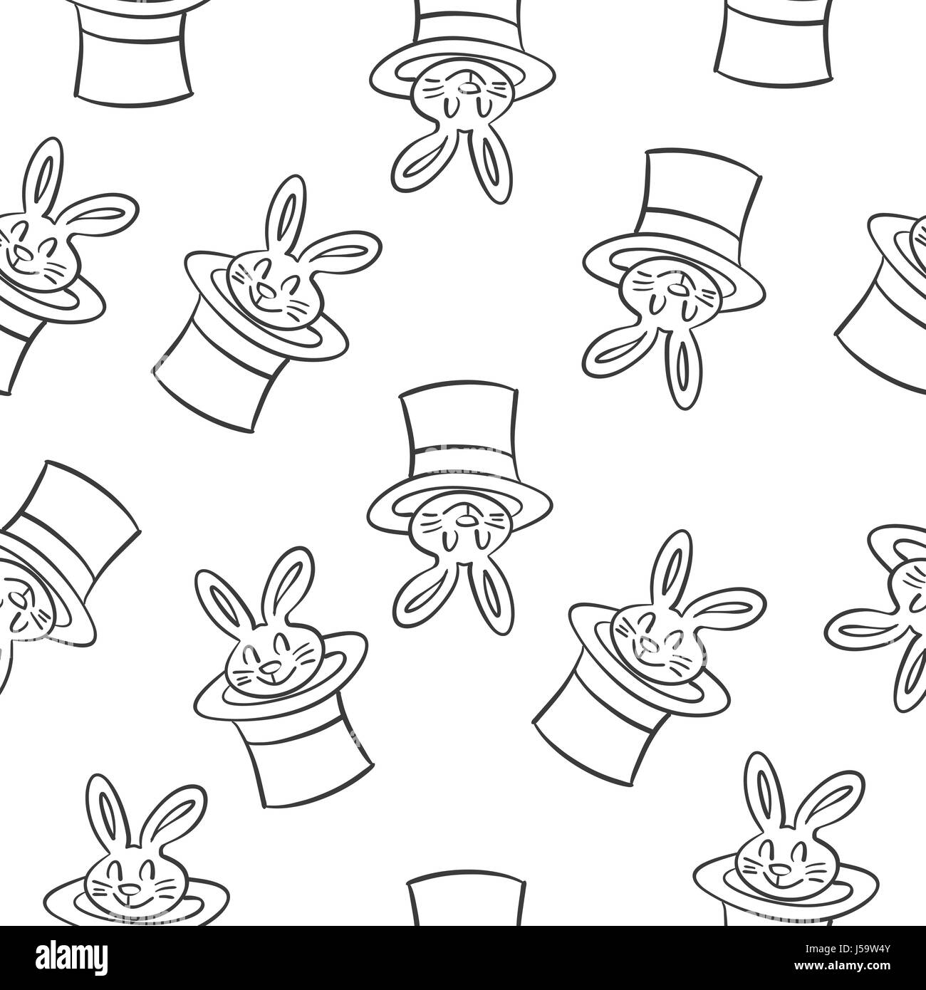 Rabbit circus style doodles collection Stock Vector Image & Art - Alamy