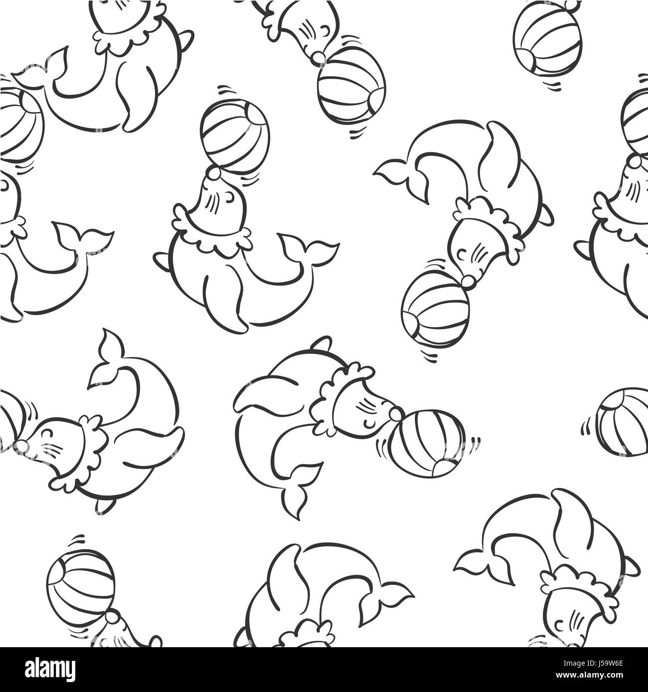 Animal circus hand draw doodles Stock Vector Image & Art - Alamy