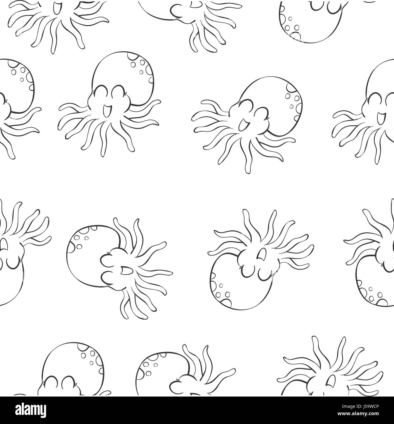 Vector octopus background pattern style Stock Vector Image & Art - Alamy