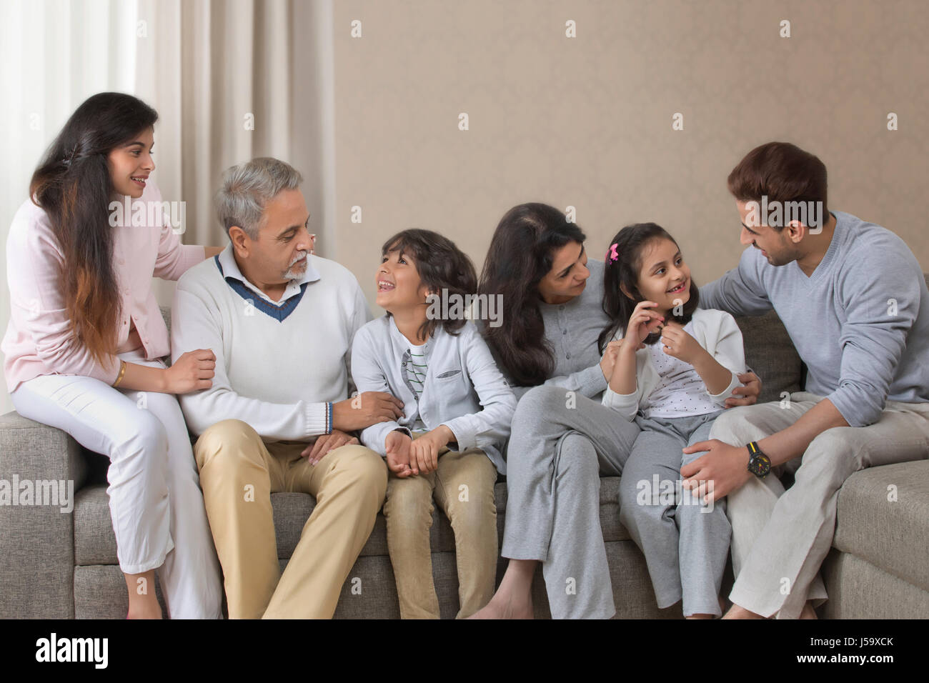 Indian grandmother grandson sitting together hi-res stock photography ...