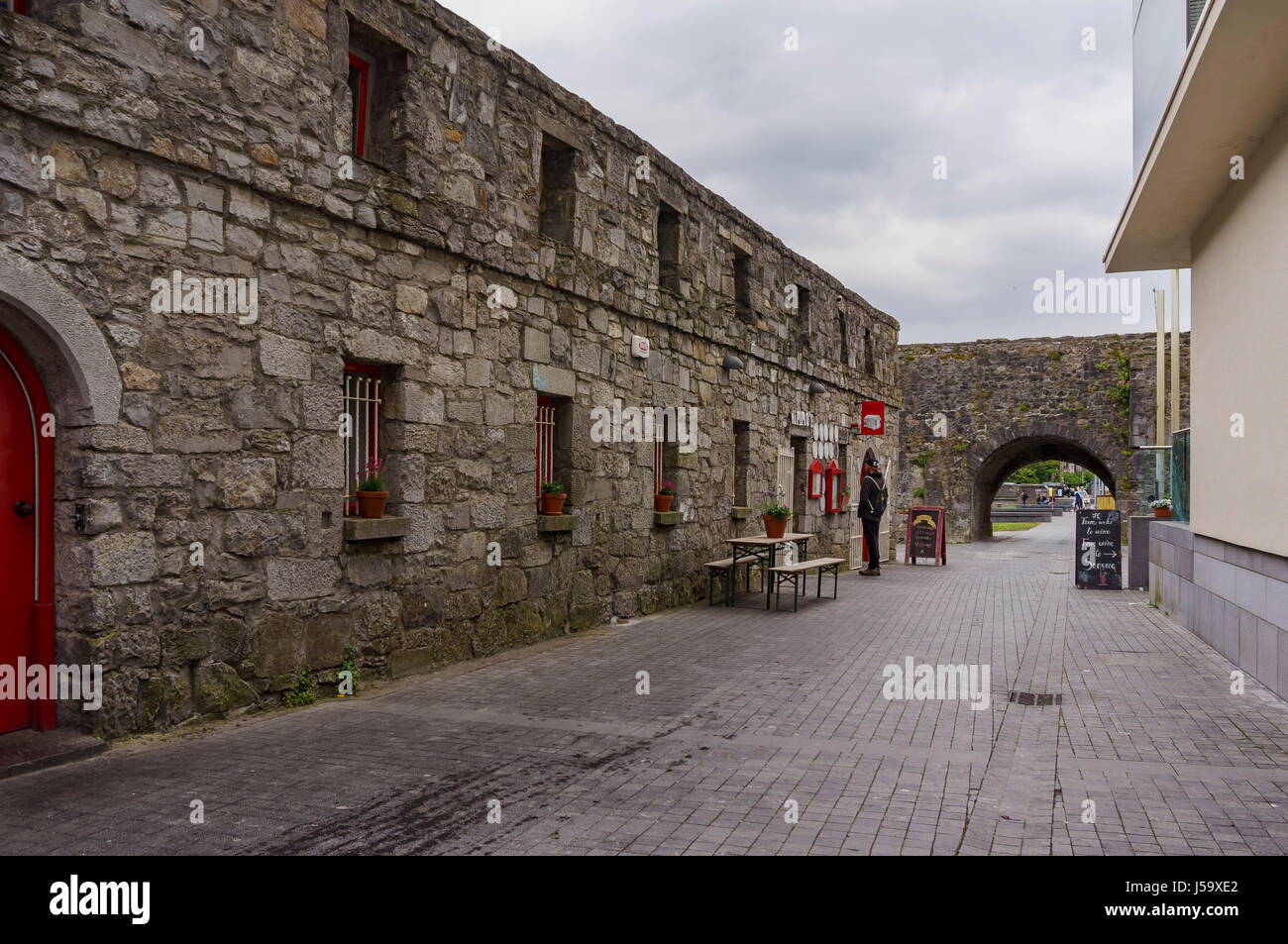 Galway, MAY 6: The Spanish Arch on MAY 6, 2017 at Galway, Ireland Stock ...