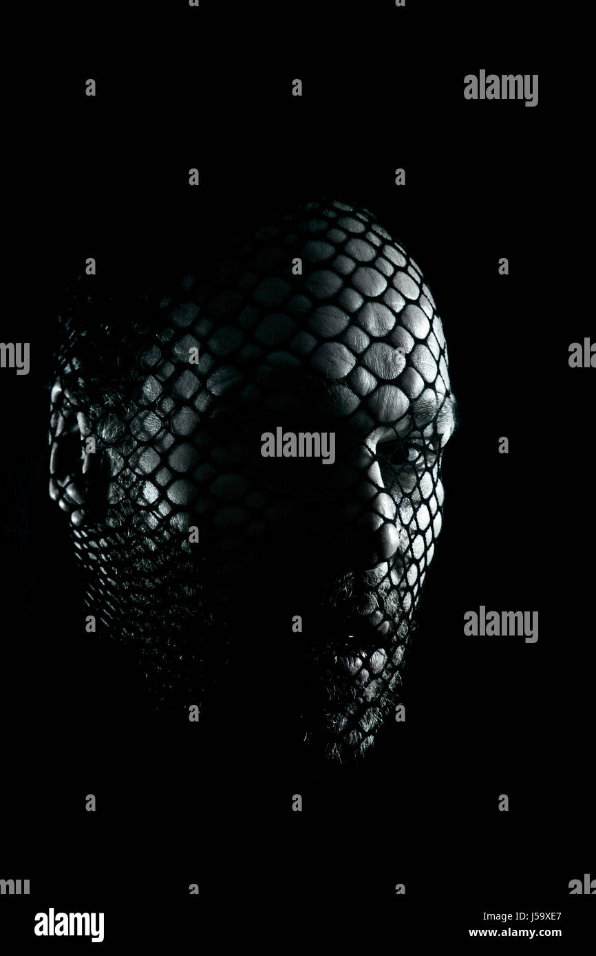 Creepy portrait eyes hi-res stock photography and images - Alamy