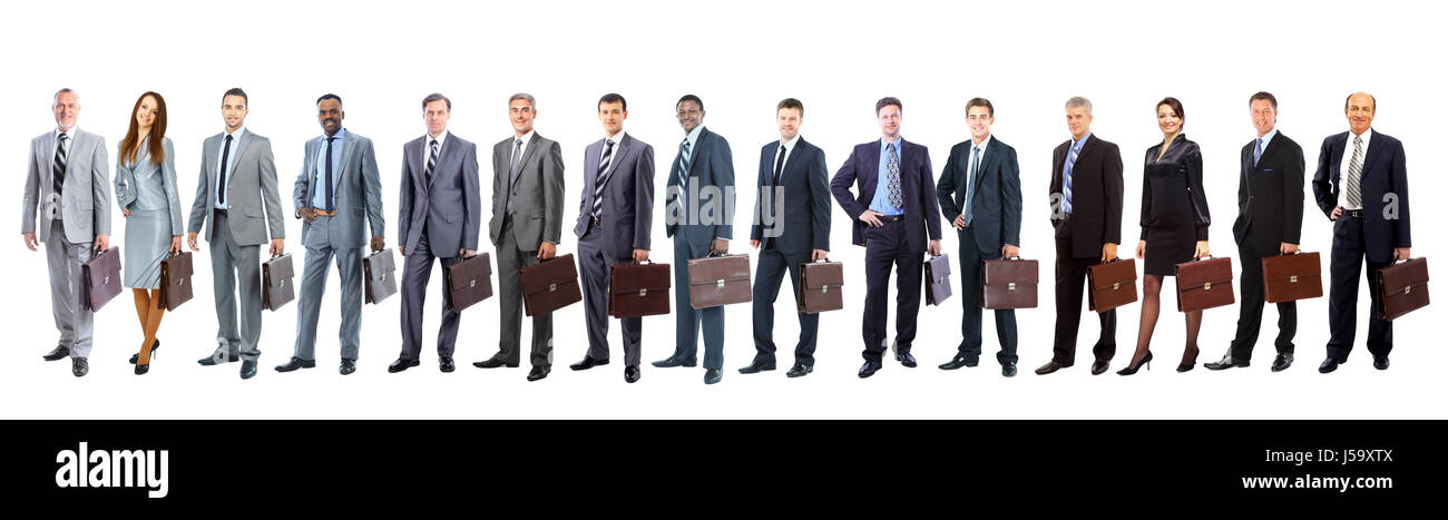 Young attractive business people - the elite business team Stock Photo ...