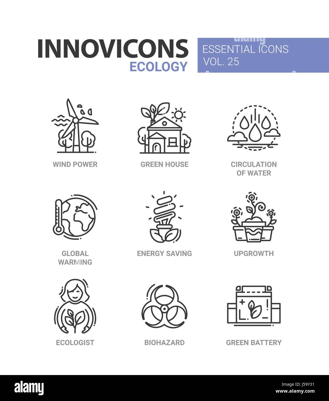 Circulation water line icon Stock Vector Images - Alamy