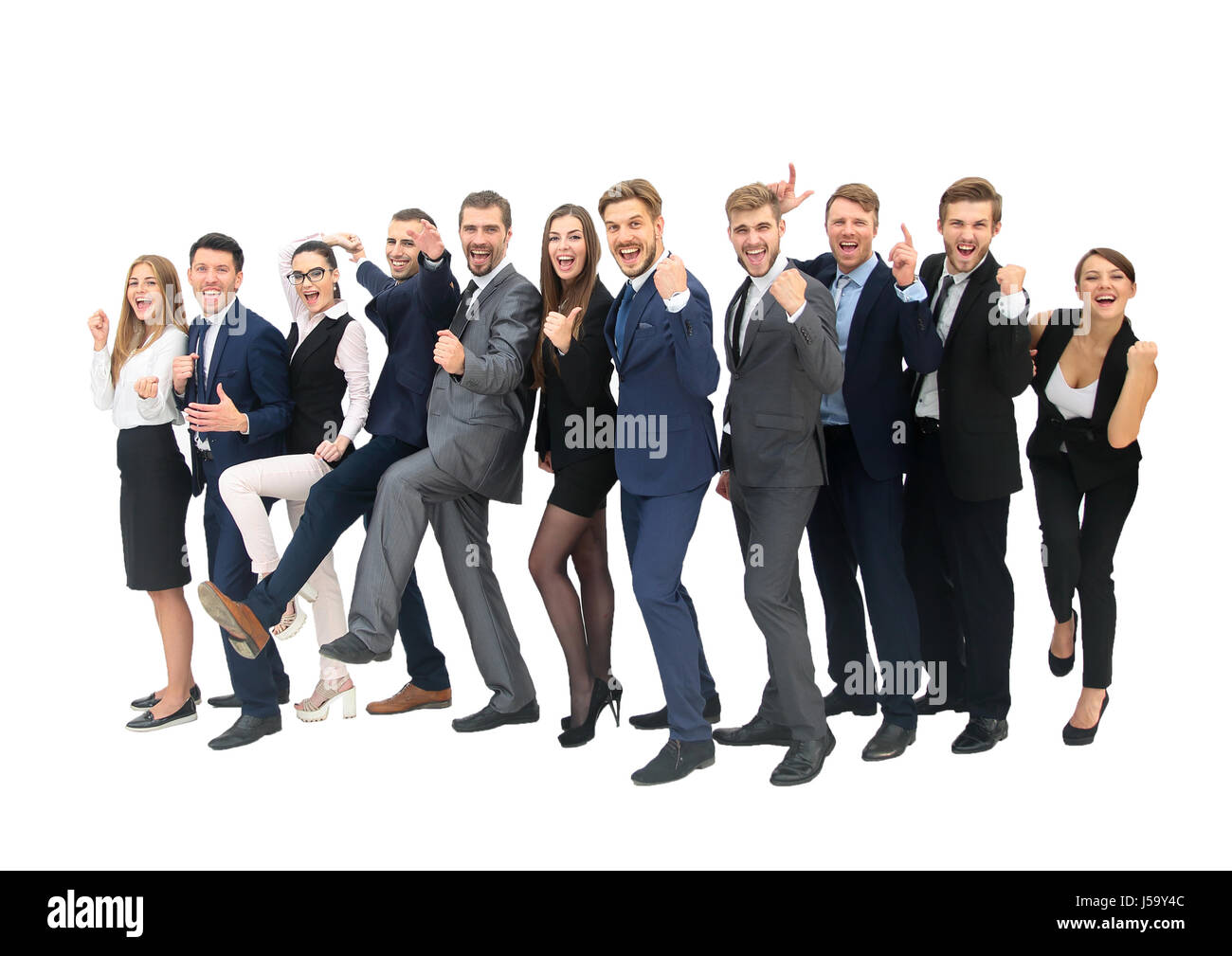 Business concept friendly team Cut Out Stock Images & Pictures - Alamy