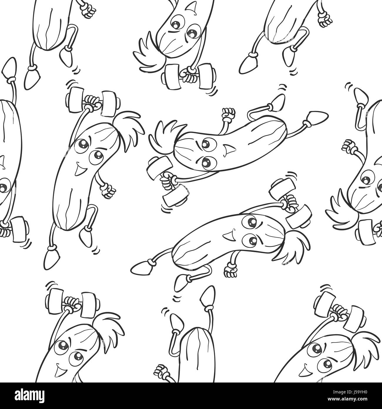 Ripe cucumber in hand Black and White Stock Photos & Images - Alamy