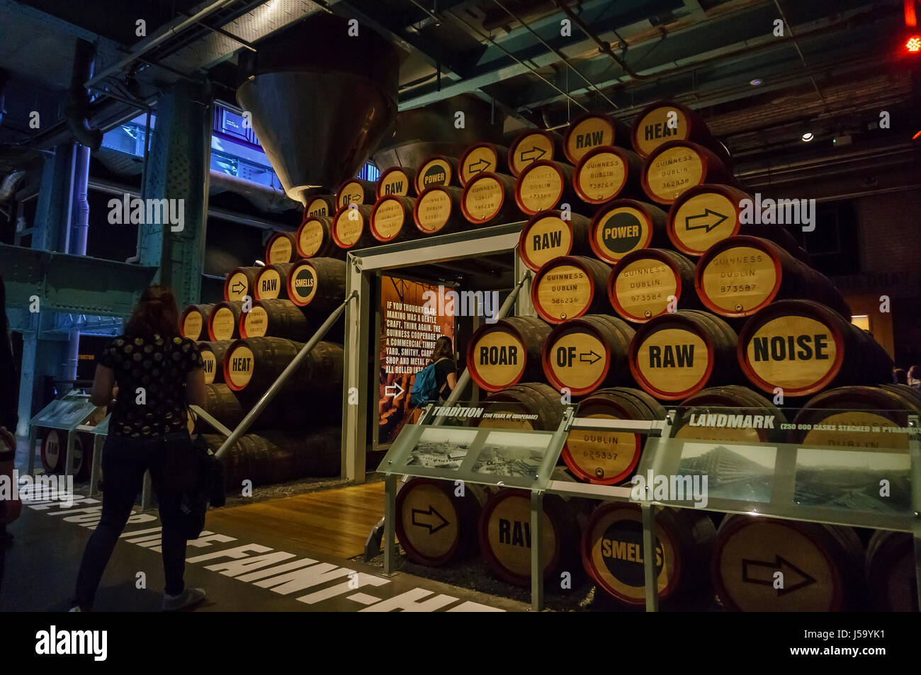 Dublin, MAY 7: Interior view of the famous Guinness Storehouse on MAY 7 ...