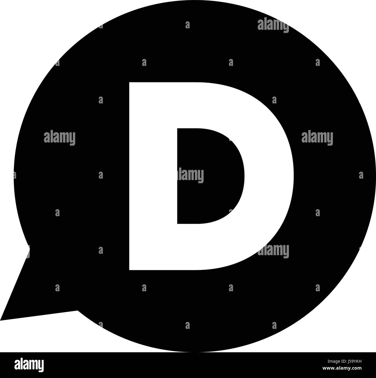 Disqus icon Black and White Stock Photos & Images - Alamy