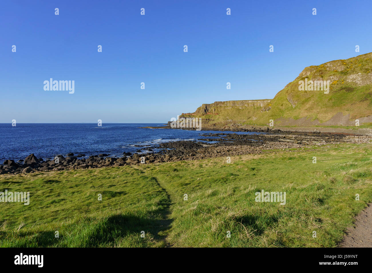 Ireland, MAY 8: The famous ancient volcanic eruption - Giant's Causeway ...