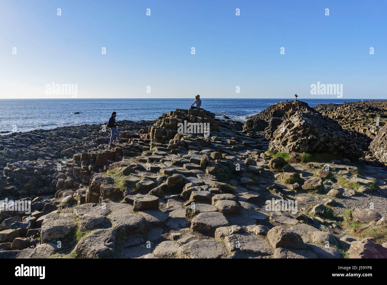 Ireland, MAY 8: The famous ancient volcanic eruption - Giant's Causeway ...